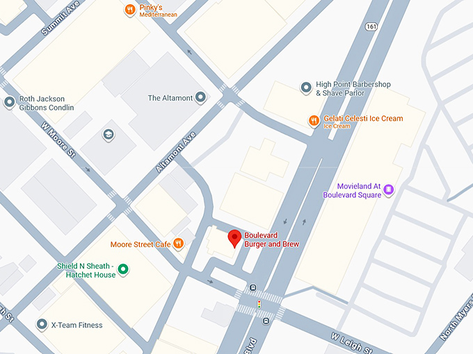 16. boulevard burger and brew map