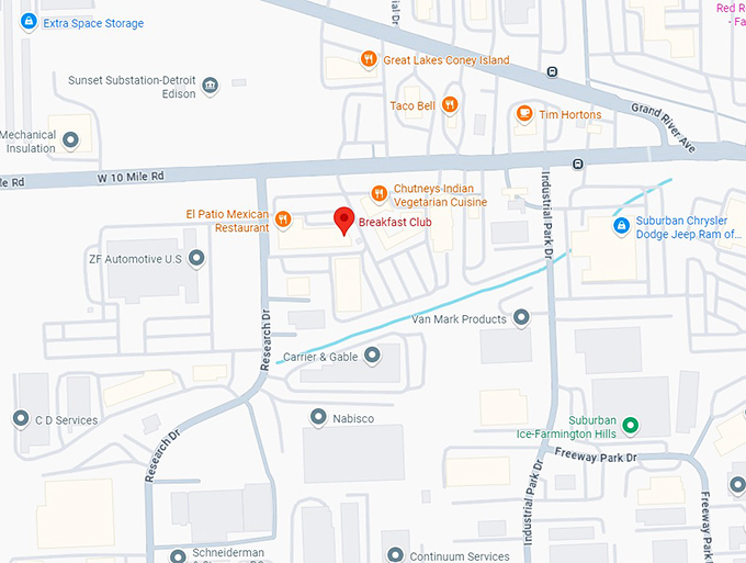 16. breakfast club map