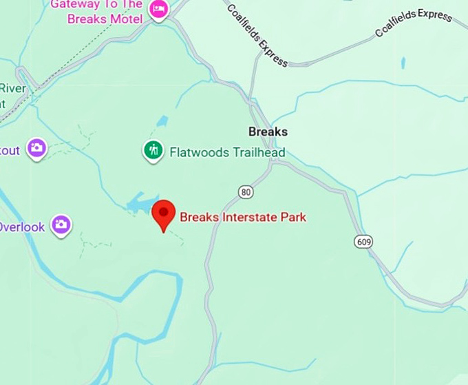 16. breaks interstate park map