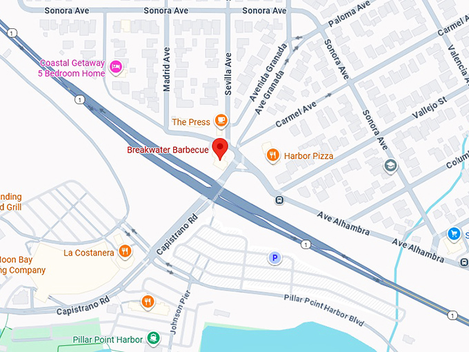 16. breakwater barbecue map