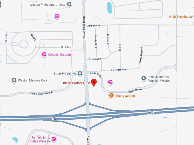 16. brews brothers pub map