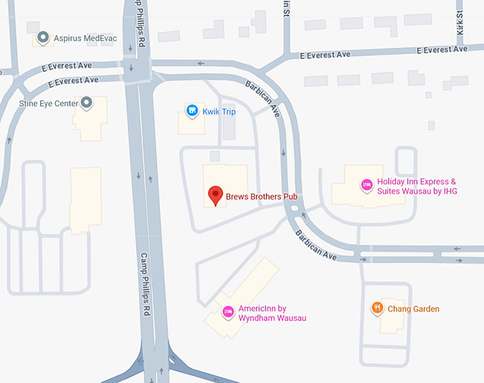 16. brews brothers pub map