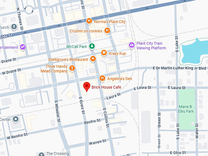 16. brick house cafe map