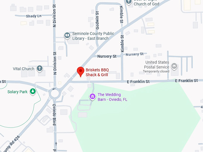 16. briskets bbq shack & grill map