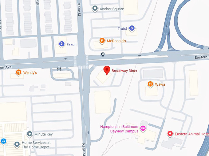 16. broadway diner map