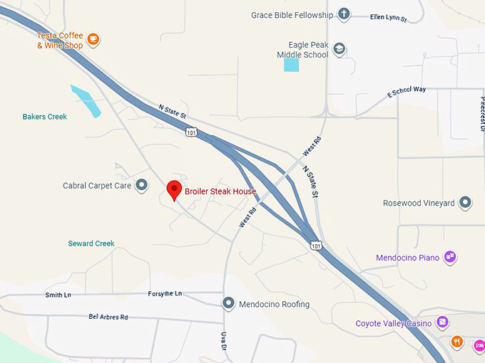 16. broiler steak house map