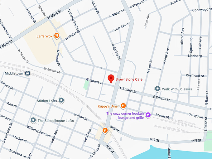 16. brownstone cafe map