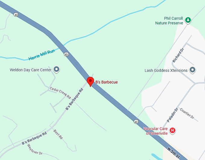 16. b&rsquo;s barbecue map