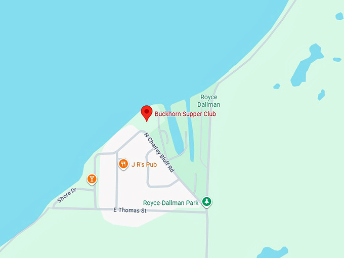 16. buckhorn supper club map