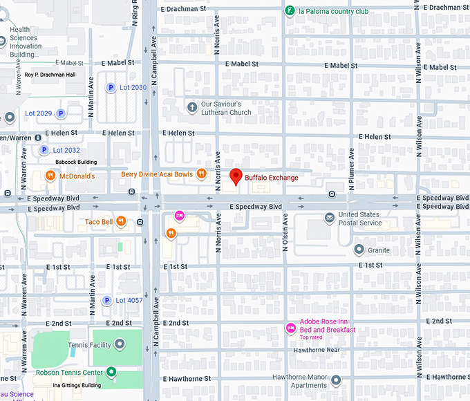 buffalo exchange map