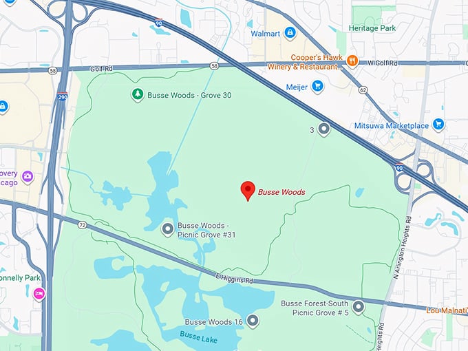 16. busse woods map