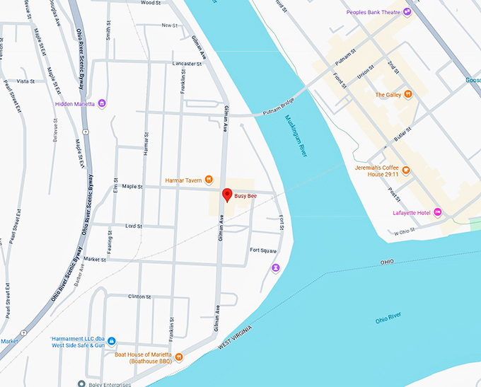 16. busy bee map