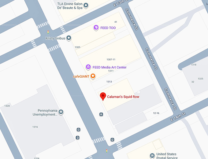 16. calamari's squid row map