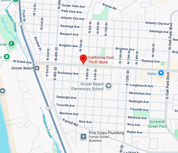 16. california cool thrift store map