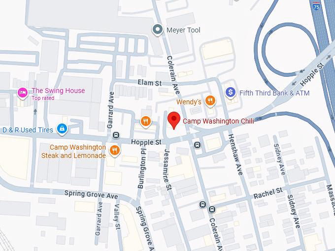 16. camp washington chili map