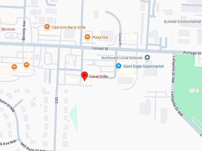 16. canal grille map