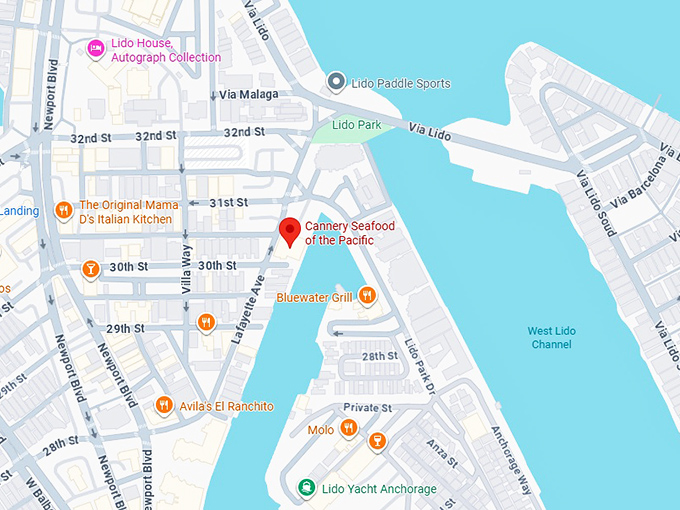 16. cannery seafood of the pacific map