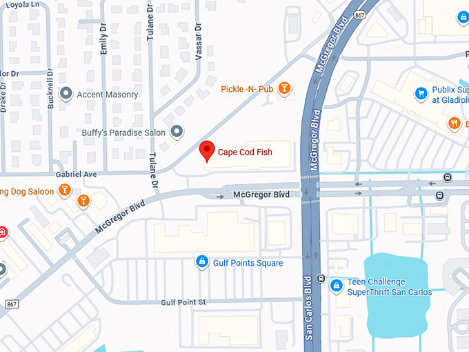 16. cape cod fish co map