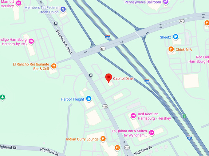 16. capitol diner map