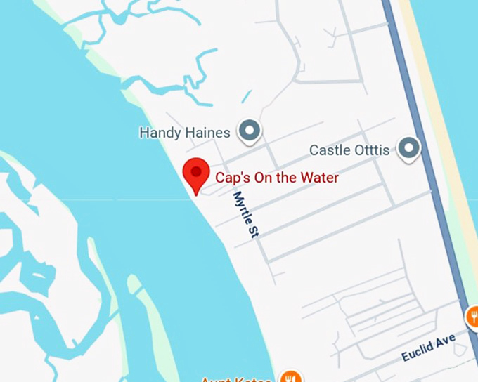 16. cap&rsquo;s on the water map