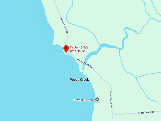 16. captain billy's crab house map