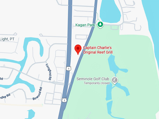 16. captain charlie's original reef grill map