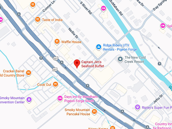 16. captain jim&rsquo;s seafood buffet map