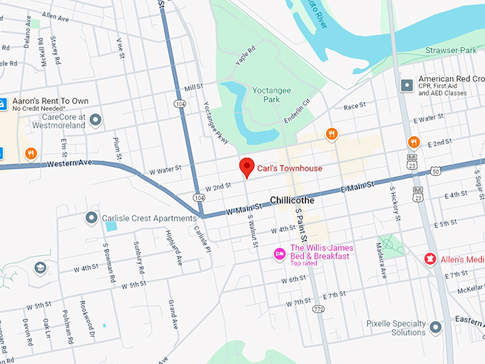 16. carl's townhouse map