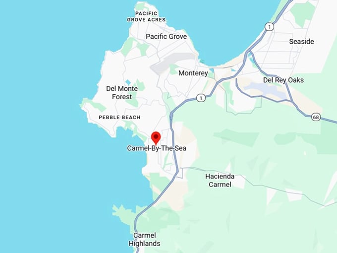 16. carmel by the sea map