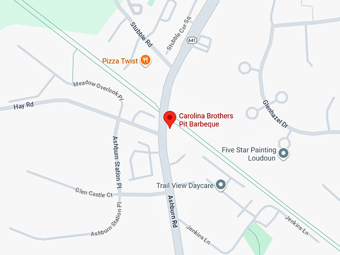 16. carolina brothers pit barbeque map
