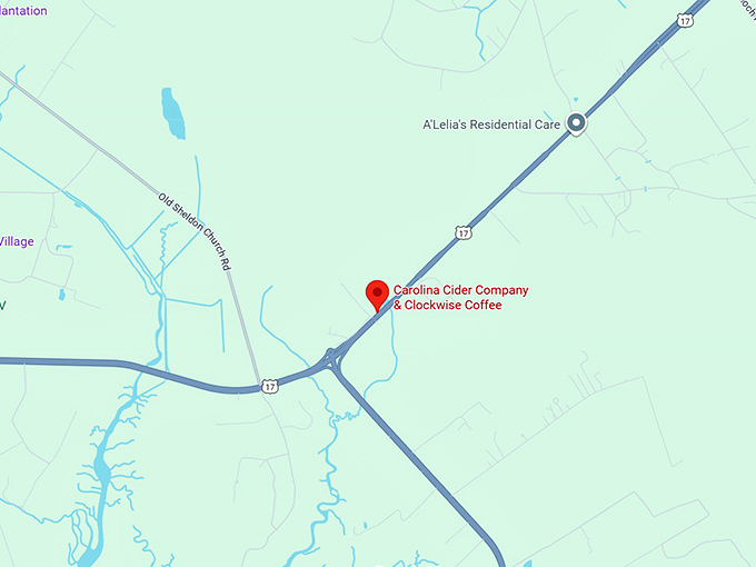 16. carolina cider company & clockwise coffee map