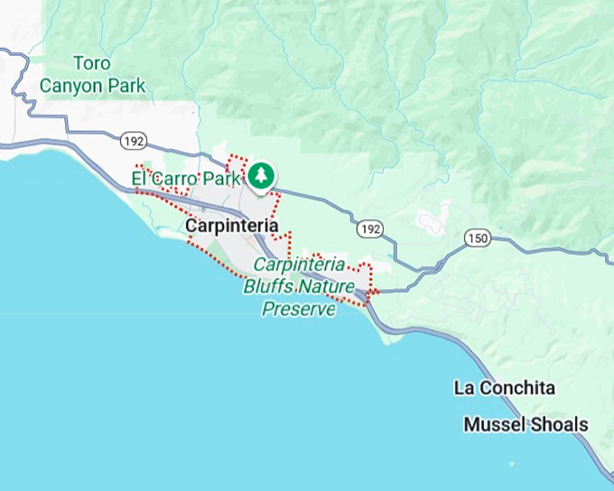 16. carpinteria map