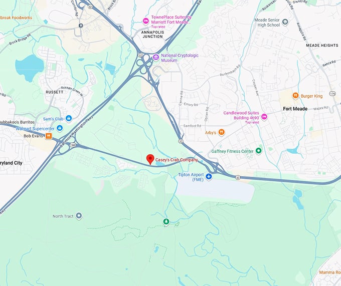 16. casey's crab company map