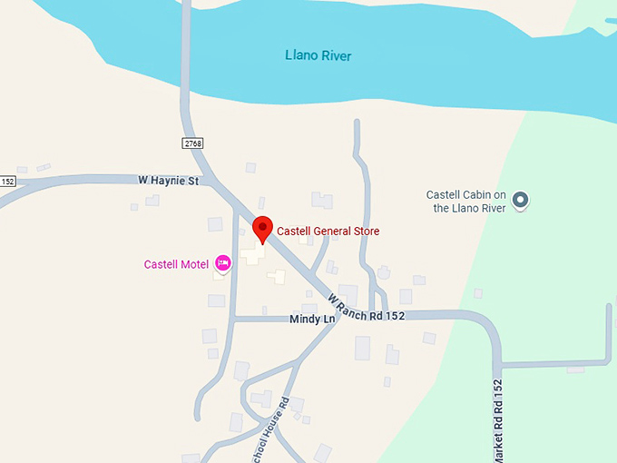 16. castell general store map