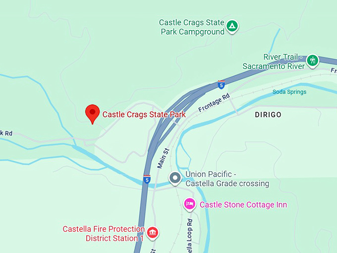 16. castle crags state park map