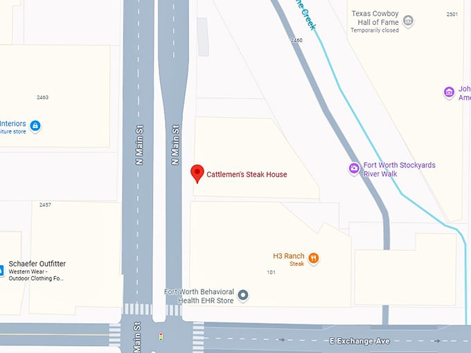 16. cattlemen's steak house map