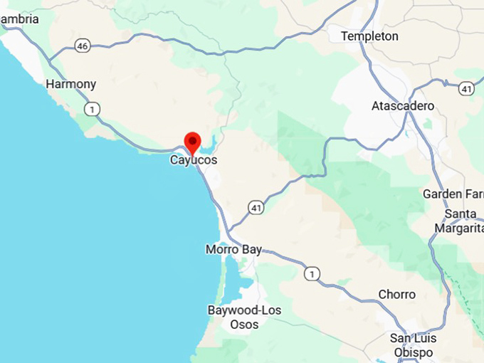 16. cayucos map