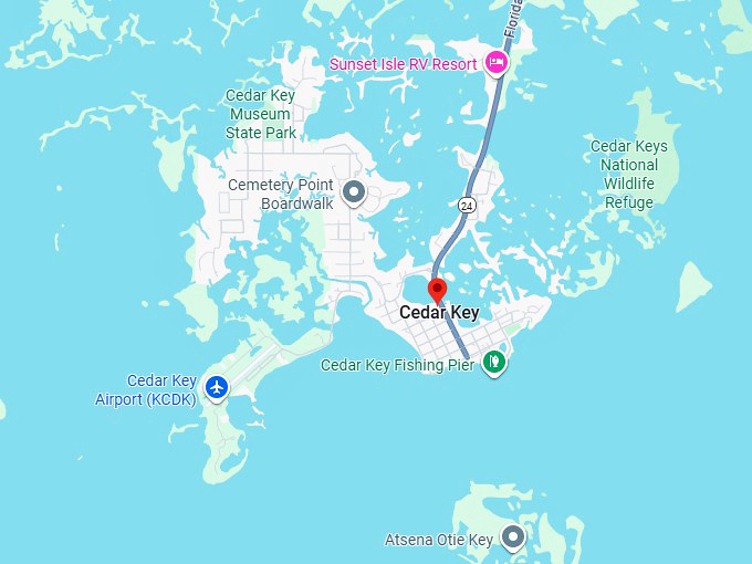 16. cedar key map