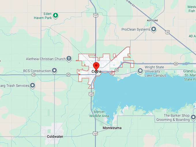 16. celina, oh map