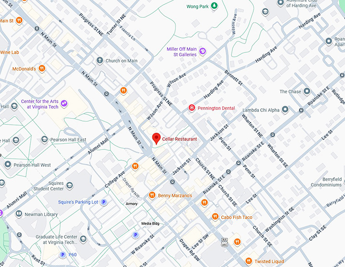 16. cellar restaurant map