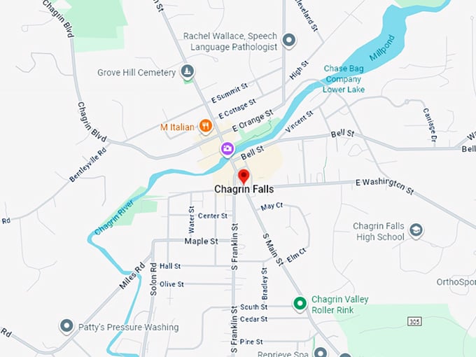 chagrin falls map