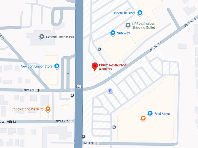 16. chalet restaurant & bakery map