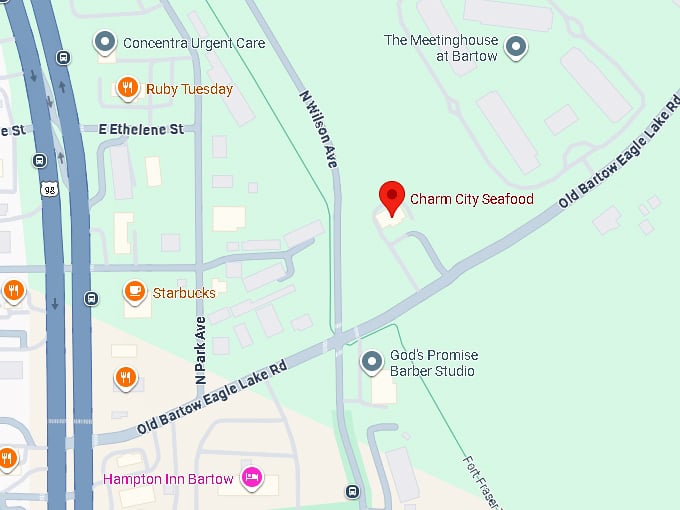 16. charm city seafood map