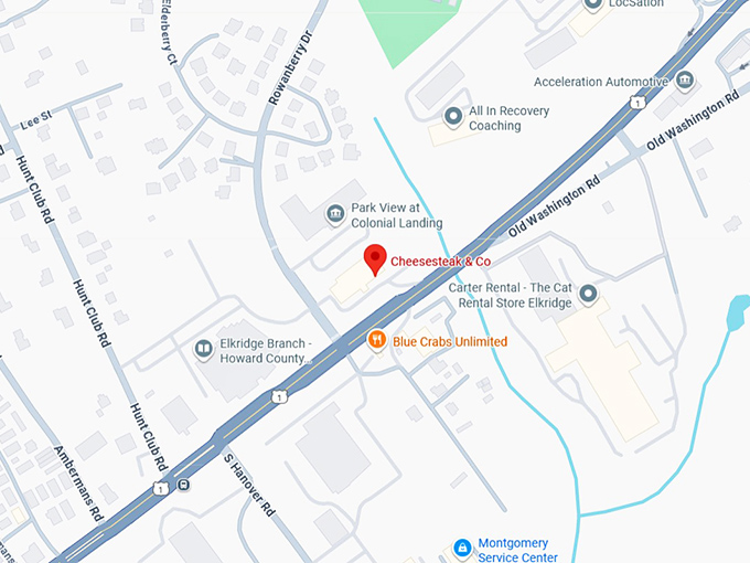 16. cheesesteak & co. map