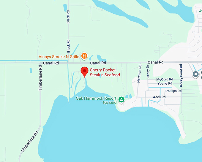 16. cherry pocket steak n seafood map