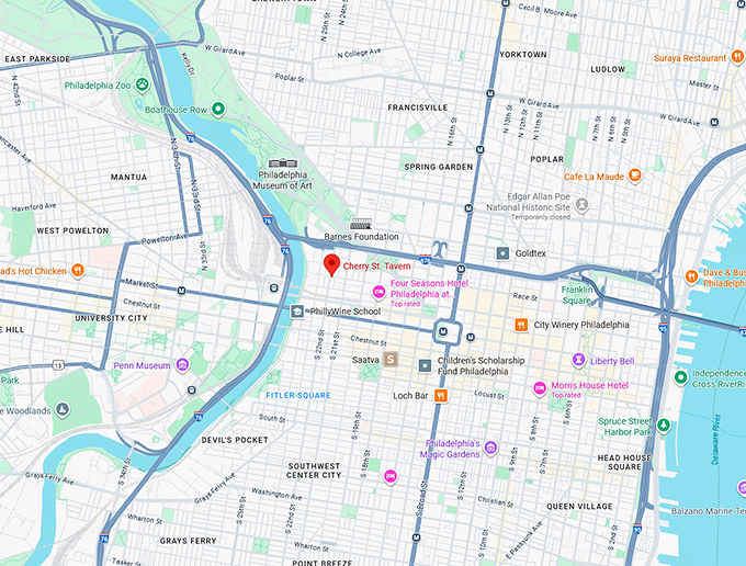 16. cherry st. tavern map