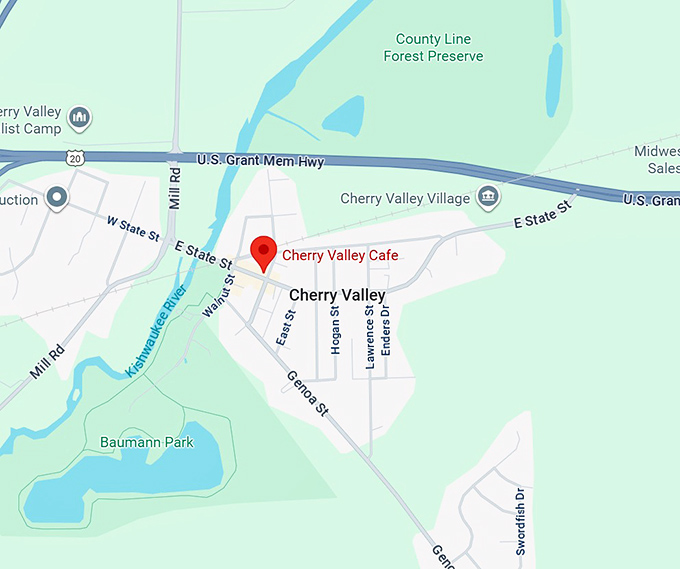 16. cherry valley cafe map