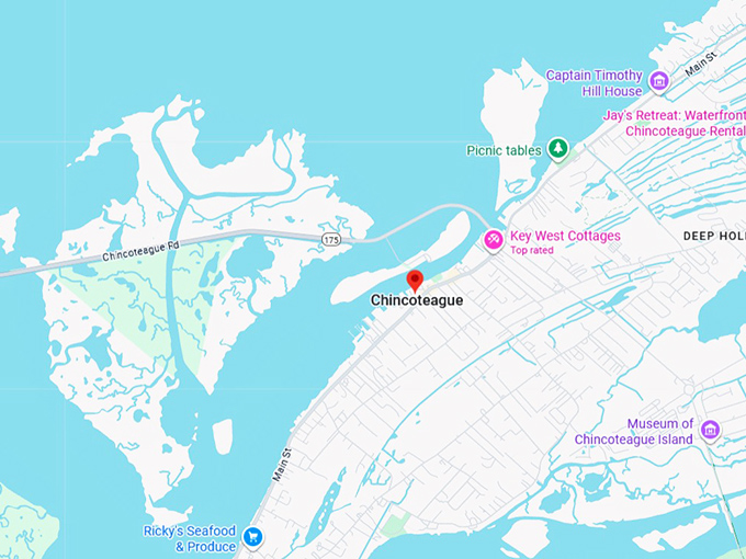 16. chincoteague map