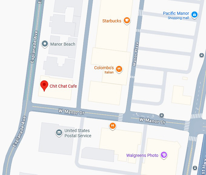16. chit chat cafe (5 w manor dr) map