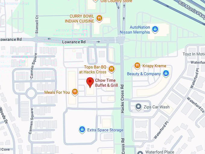 16. chow time buffet & grill map